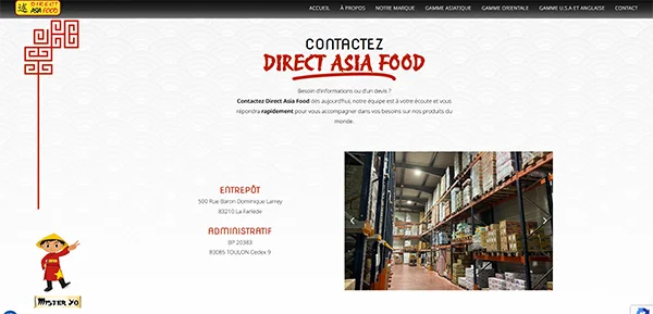 Contactez Direct Asia Food - partenaire produits du monde
