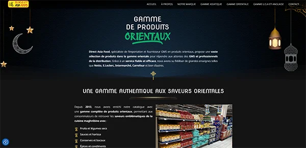Produits orientaux, fournisseur GMS n°1 saveurs orientales